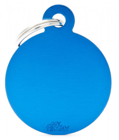 My Family Basic Circle Tag Blue - Pet Essentials Warehouse