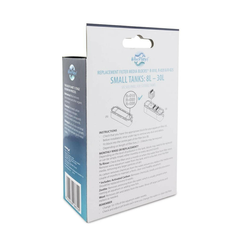 Blue Planet Filter Media Small 8 - 30 L 6 pack - Internal Filter - Pet ...